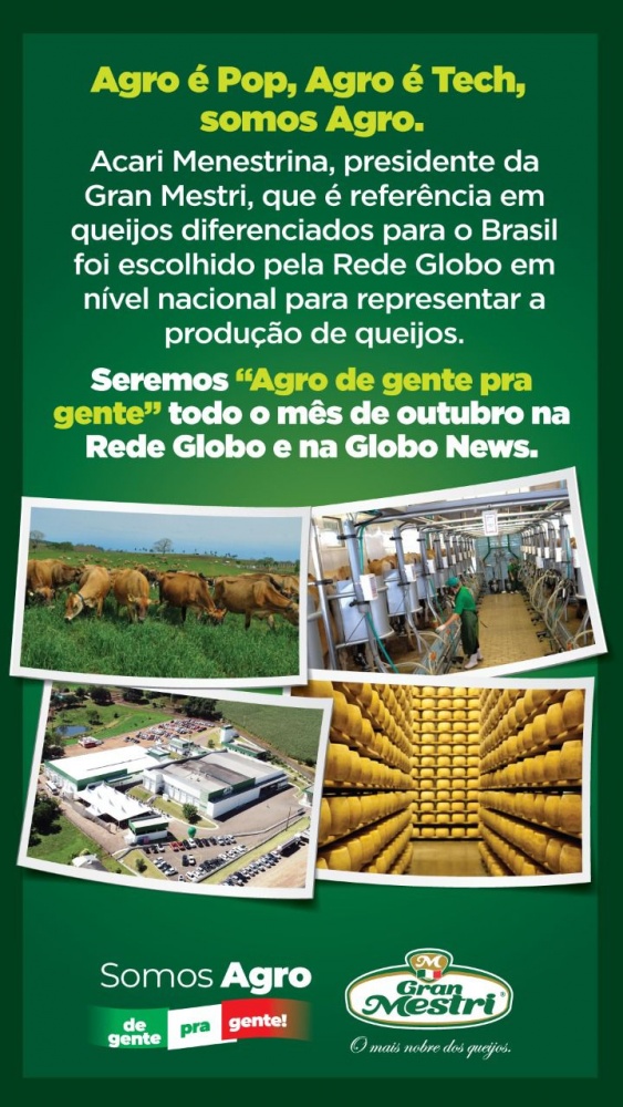 Gran Mestri é Escolhida Para Campanha “agro é Tech Agro é P